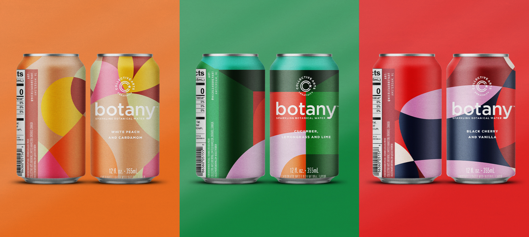 Botany Sparkling Botanical Waters | Collective Arts